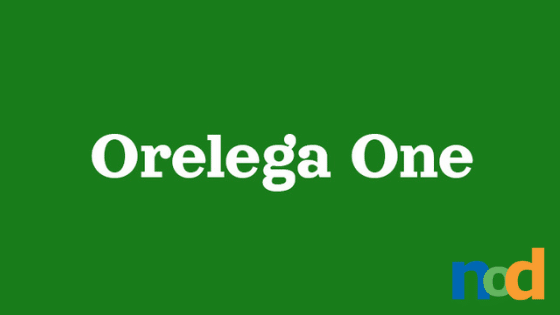 Free Font Friday: Orelaga One | Sessions College
